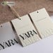 Custom Debossed Hang Tags: Double Layer Semi-transparent Luxury Brand ...