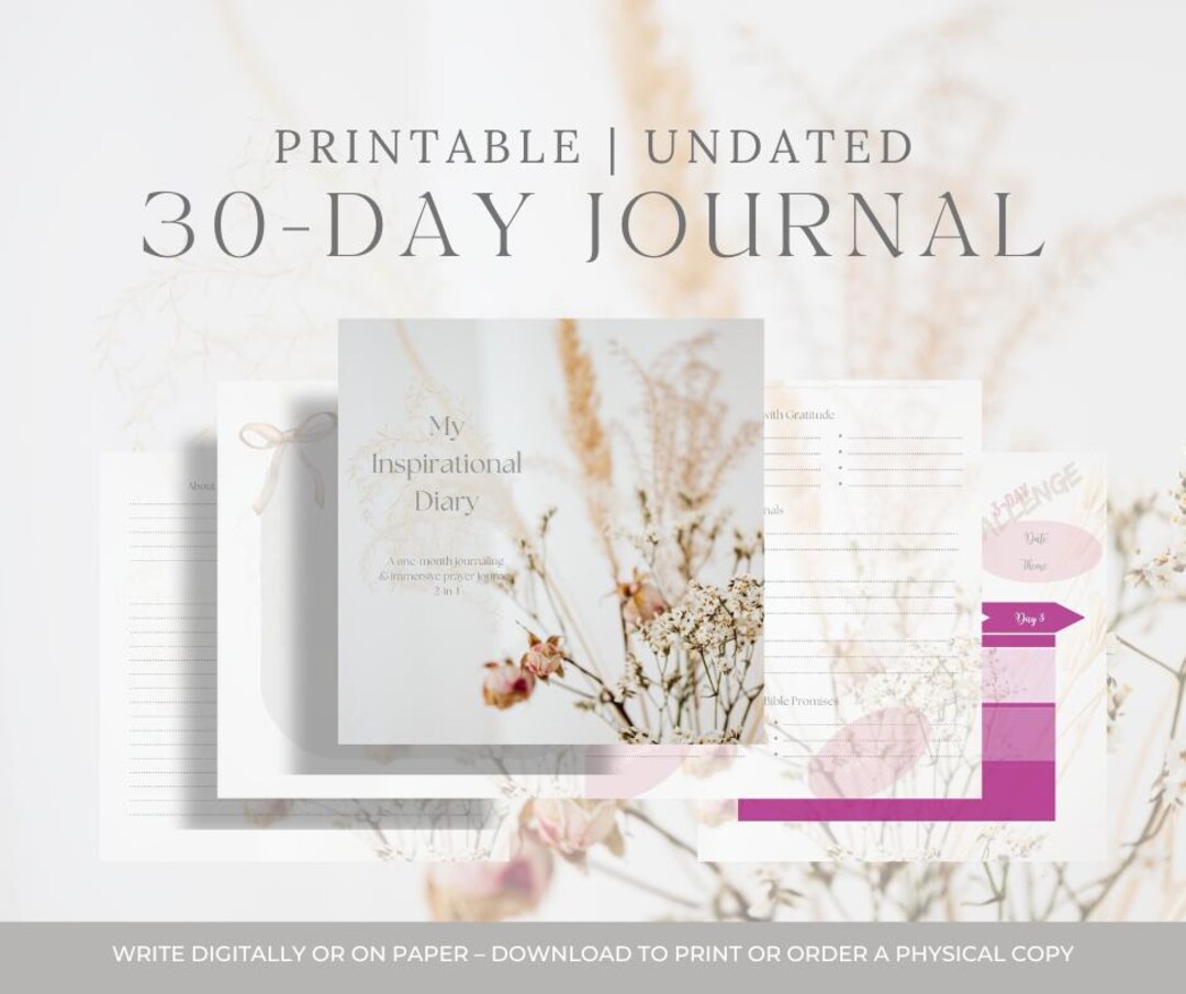 My Inspirational Diary - Etsy