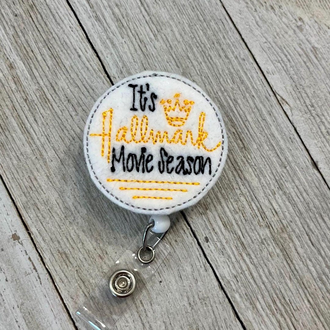 Hallmark Movie Season Badge Reel: Felt ID Holder - Etsy