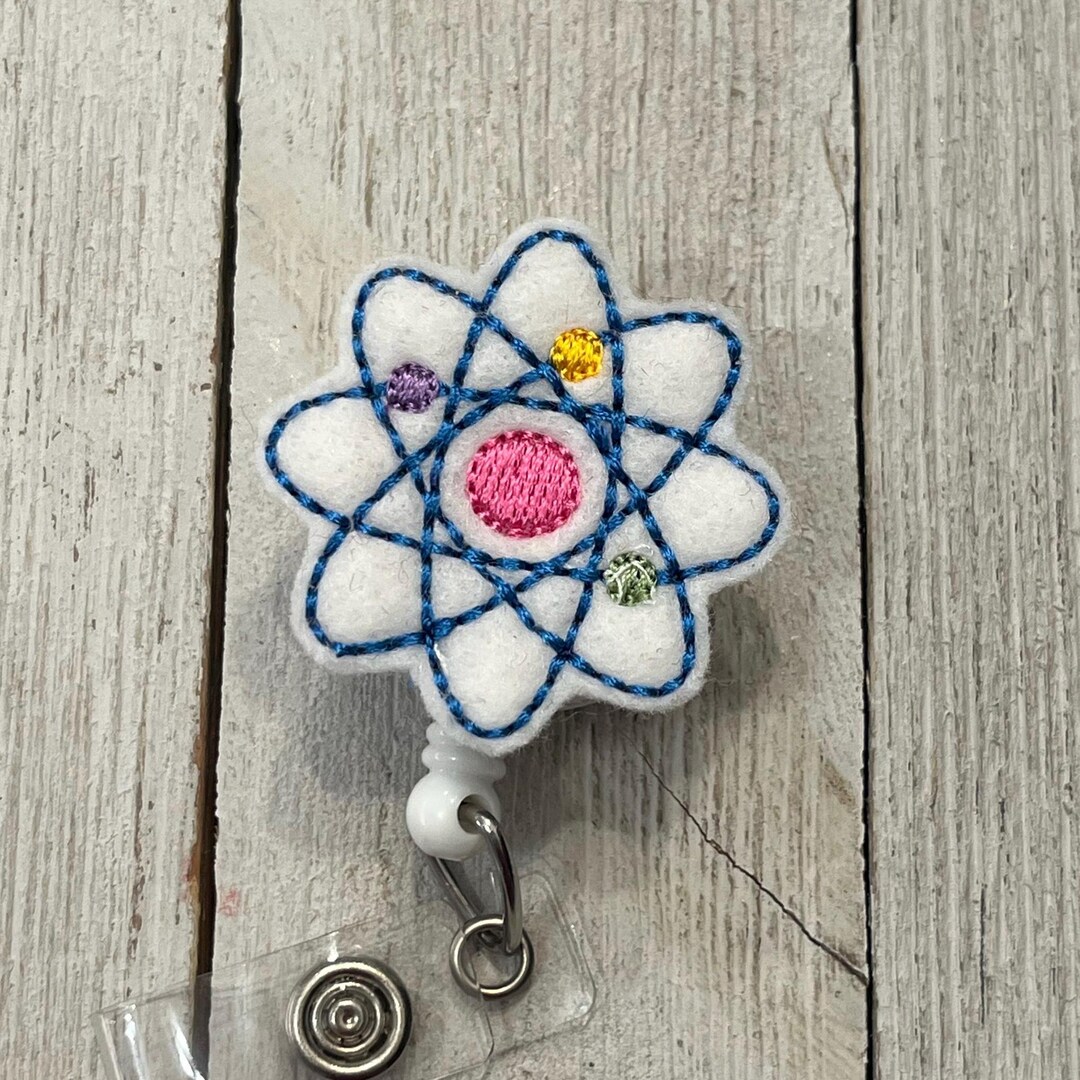 Atom Badge Holder: Retractable Science ID Reel - Etsy