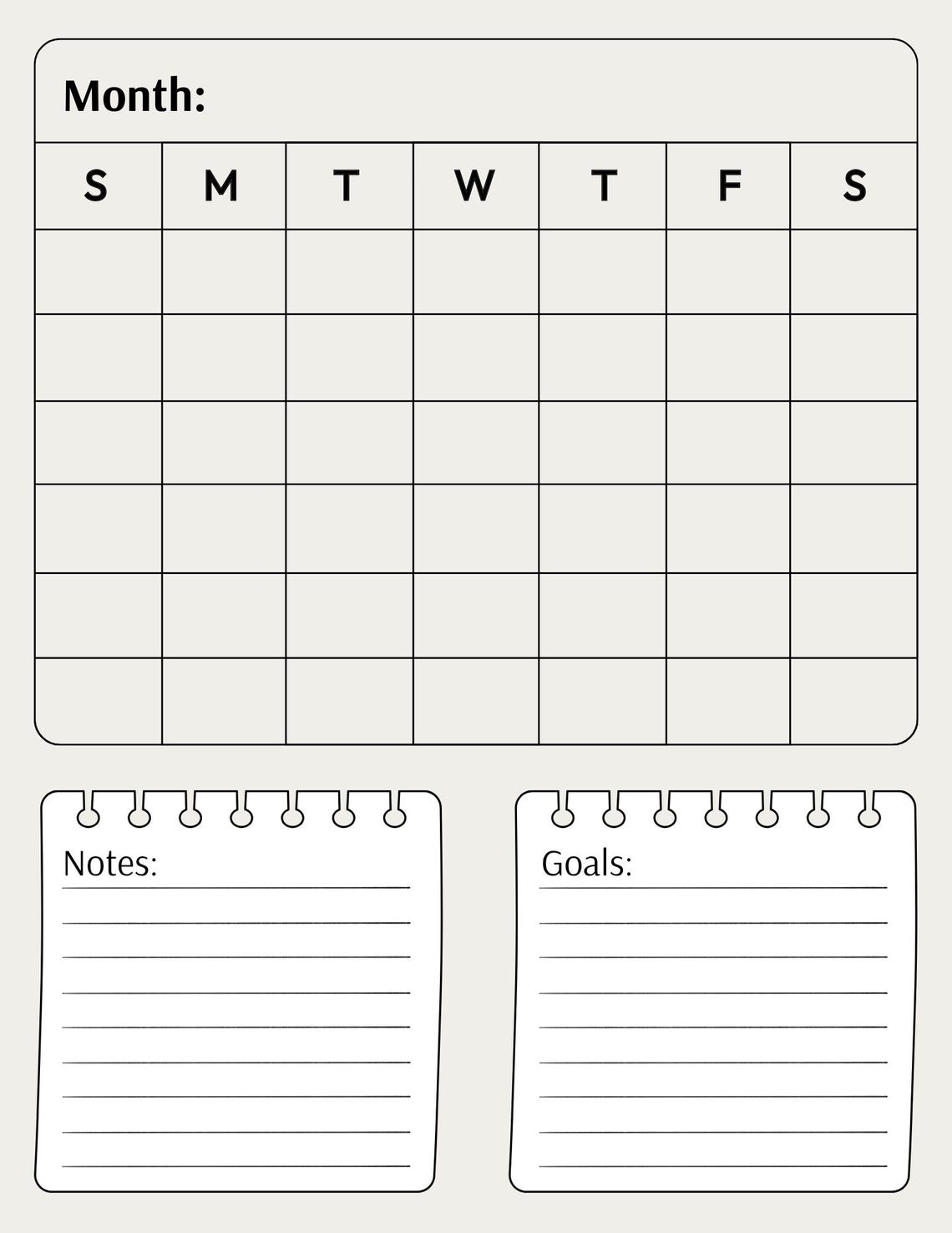 College Student-athlete Planner | Printable PDF for Monthly, Weekly ...