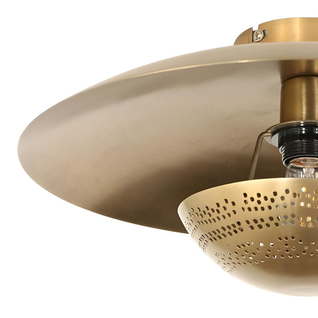 Timeless Bronze Ceiling Lamp - Bronze Gold Finish – Handmade in India ...