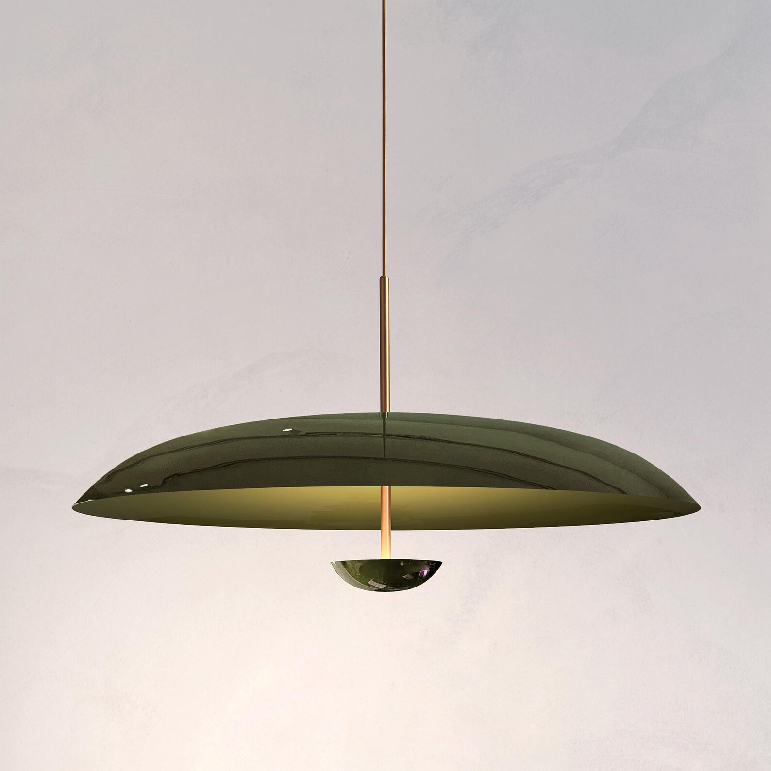 Modern Sculptural Pendant Light – Minimalist Dome Ceiling Lamp ...