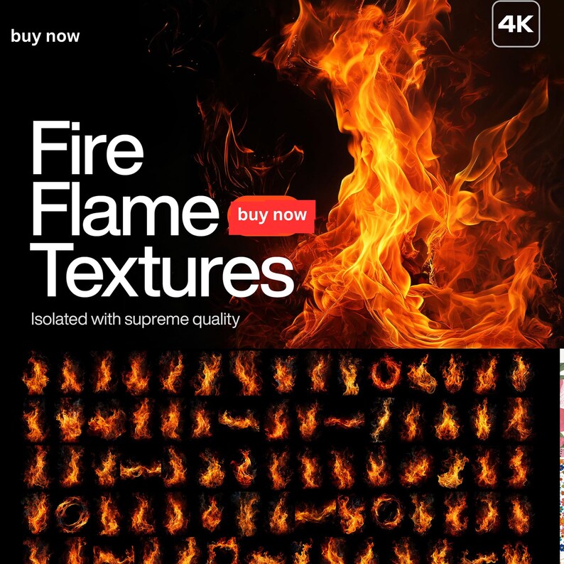 00+ Fire Flame Textures | Realistic Fire Overlays | 4K Fire PNG Pack ...