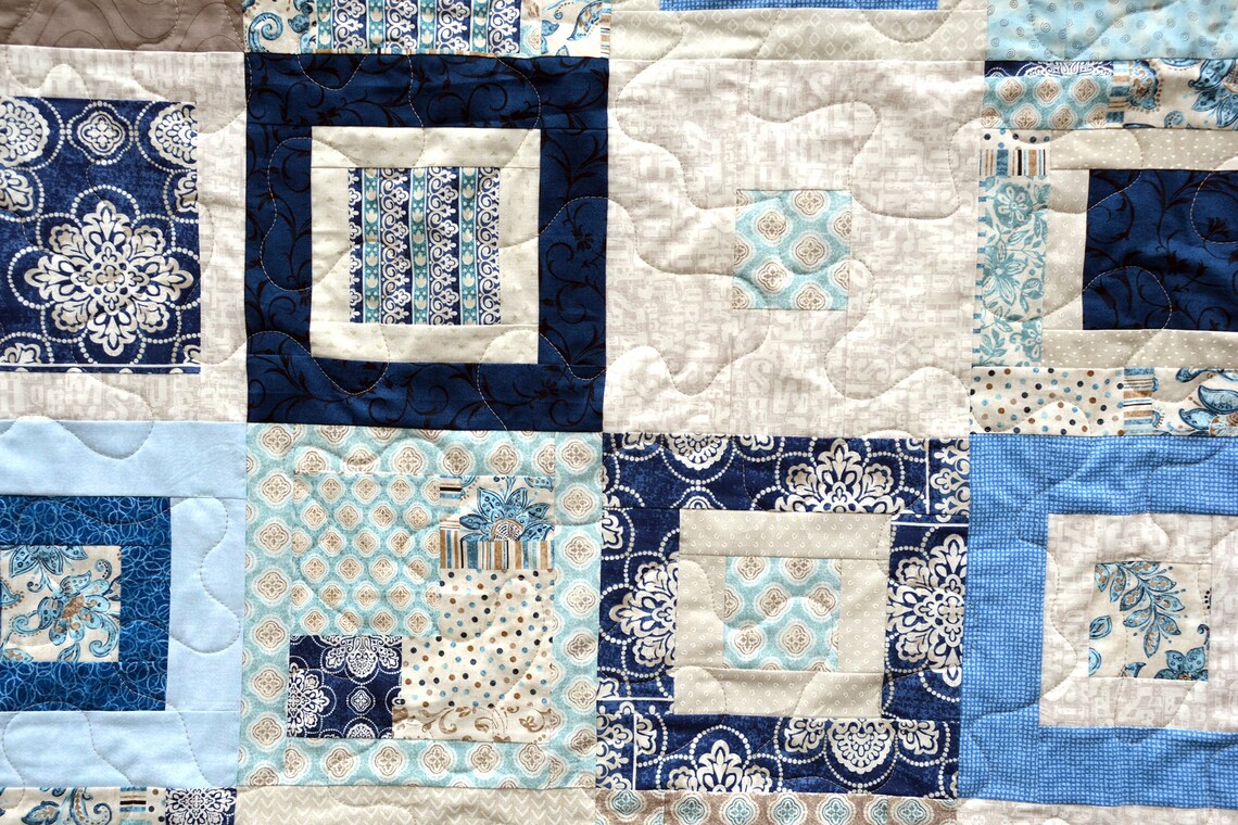 Handmade Quilt Throw Blanket Lap Quilt Modern Patchwork - Etsy