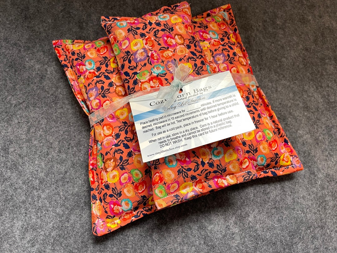 Corn Filled Heating Pad Gift Set, Microwave Heat Pack, Hot Cold Pack ...