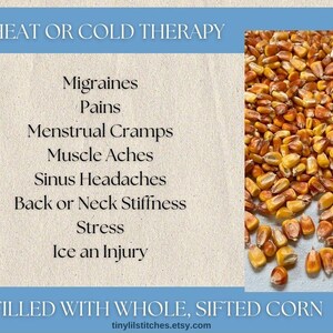 Corn Heating Pad, Corn Bag, Microwavable Heat Pack, Hot Cold Therapy ...