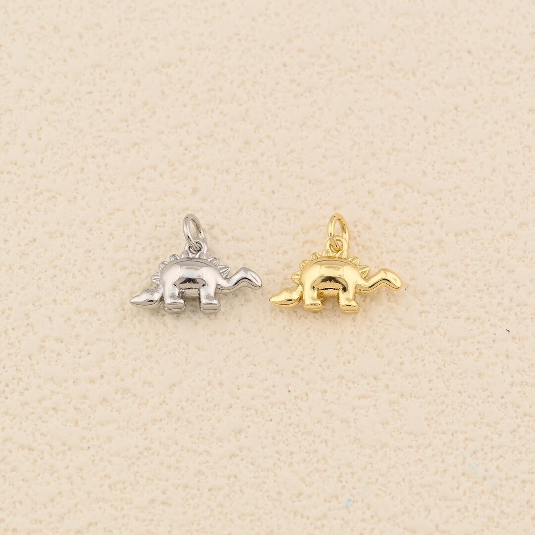 Adorable Dinosaur Pendant in Smooth 18K Gold Filled Finish for ...