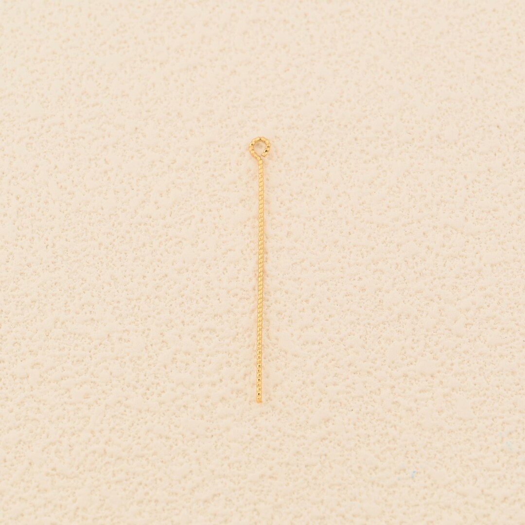 Simple Gold Chain Pin Link Charm for Contemporary Handmade Jewelry and ...