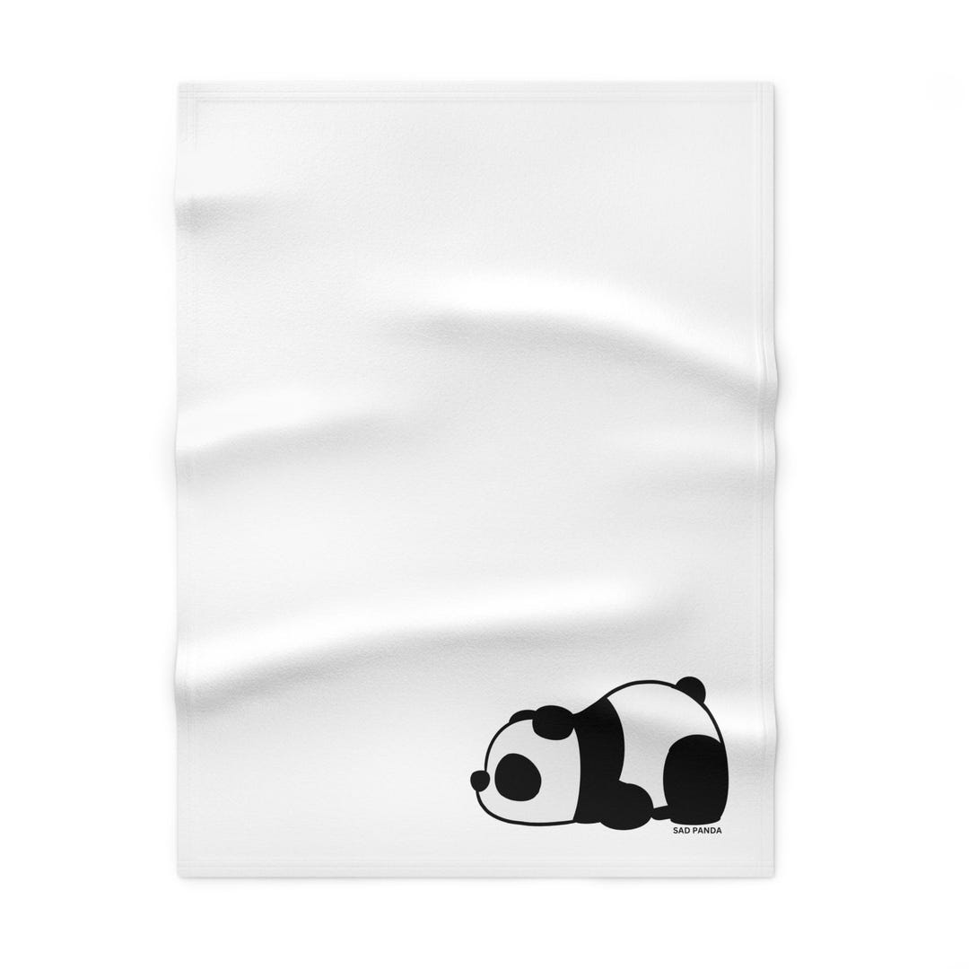 Cozy Panda Soft Fleece Baby Blanket - Perfect for Newborns and Playtime ...