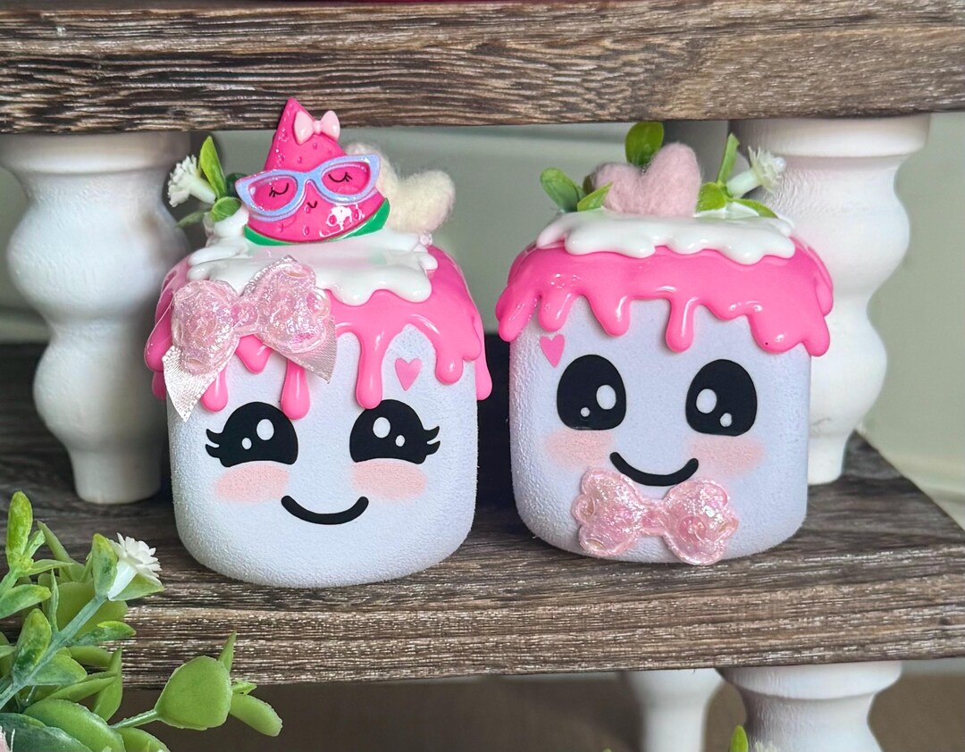 Set of 2* Pink Watermelon Marshmallow “TEENS”! Summer Marshmallow ...