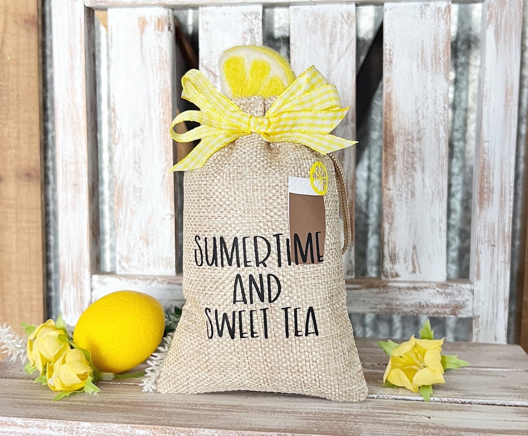 Limited Edition Mini SWEET TEA Sack Burlap Sack. Summertime and Sweet ...