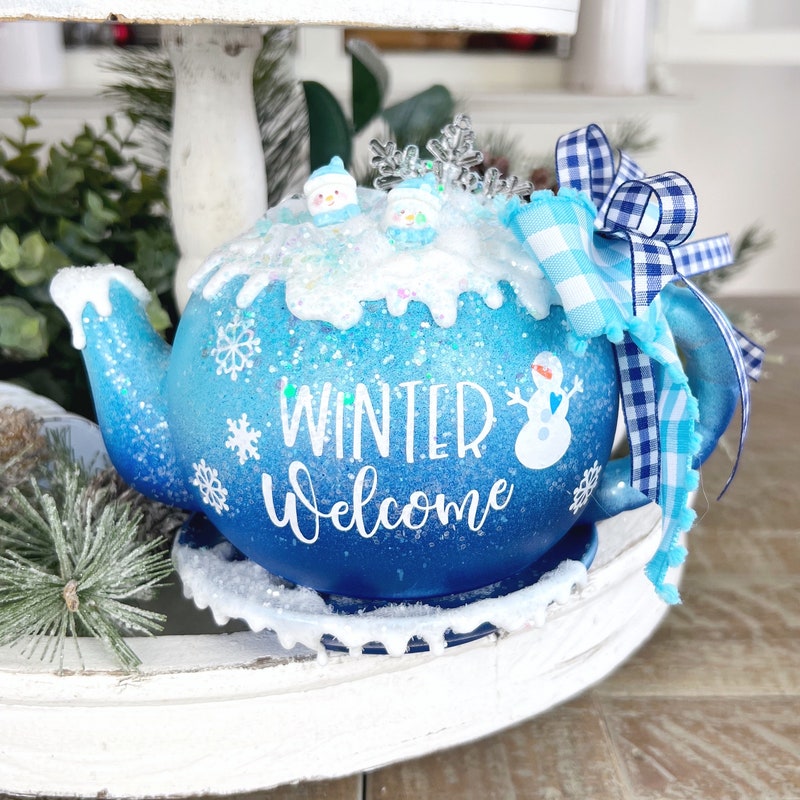 Ceramic Teapot Snowman - Etsy