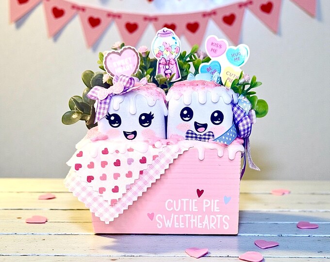 New!! Pink Valentine’s Day Sweetheart Cuties Themed Marshmallow Cuties ...