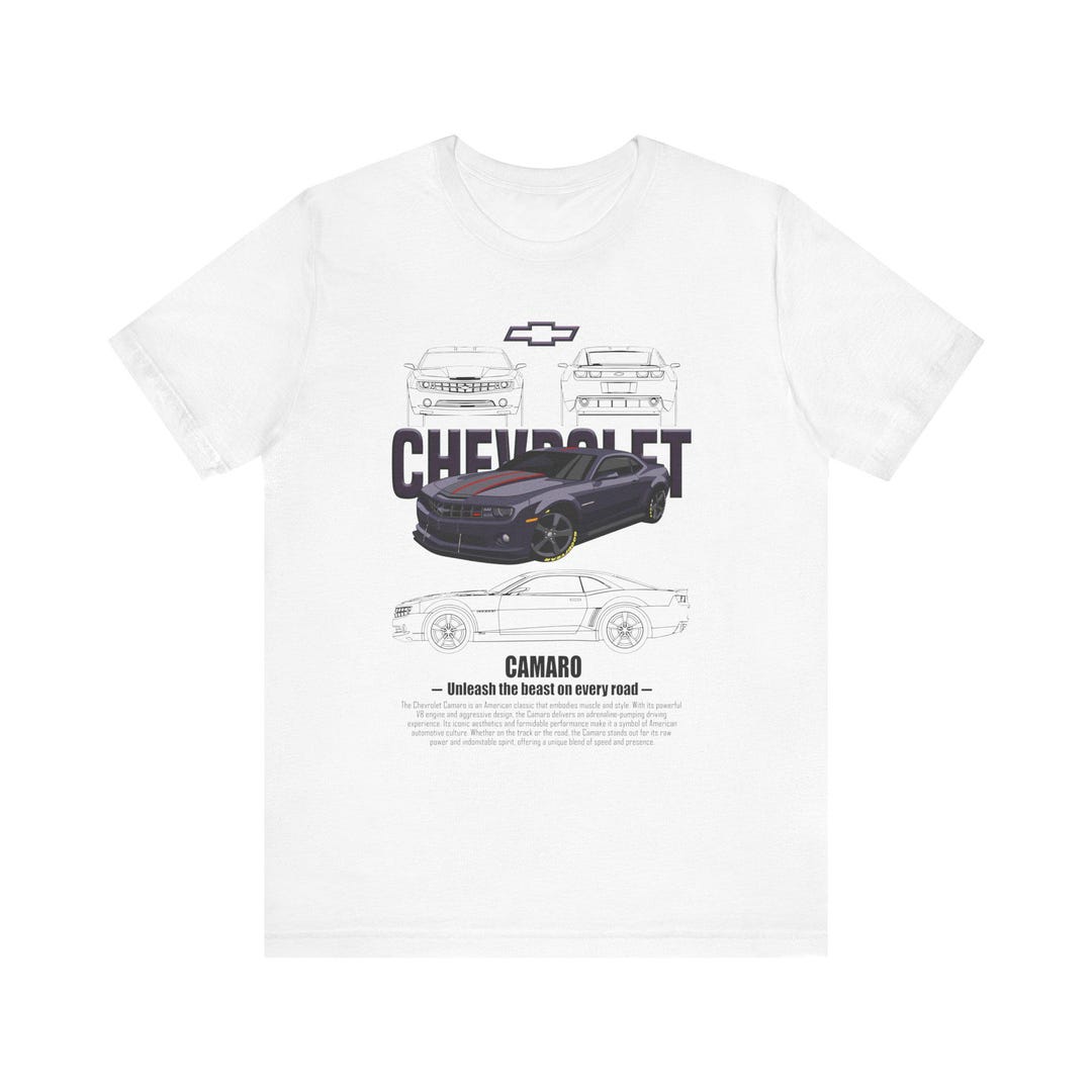 Chevrolet Camaro Graphic Tee: Car Lover's Unisex Cotton Shirt - Etsy