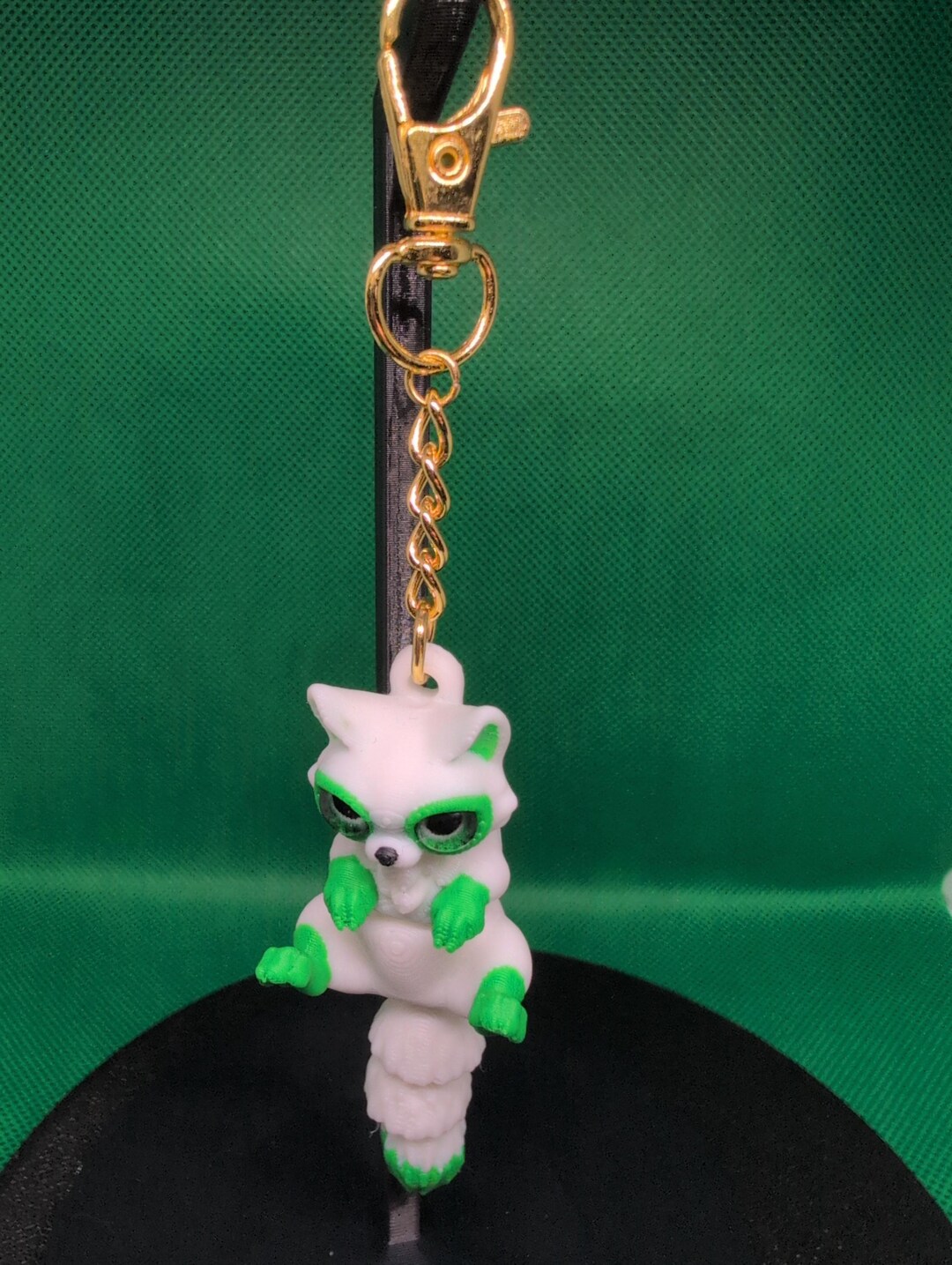 Kitsune Fox Key Chain With Glass Eyes - Etsy