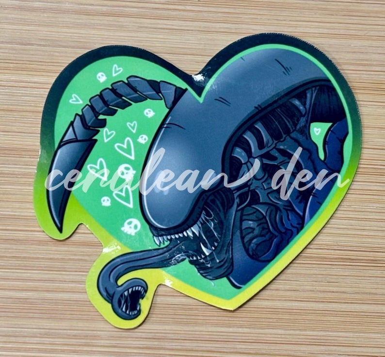 Alien Sticker || Waterproof and Holographic Vinyl - Etsy
