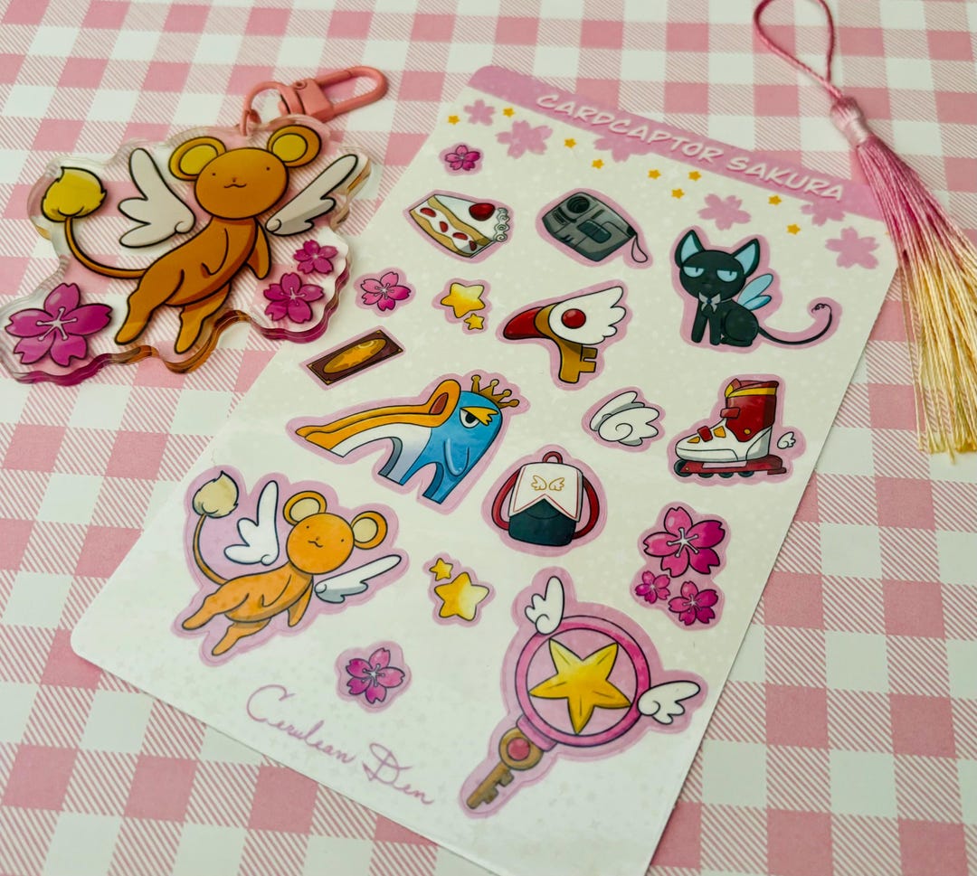 Cardcaptor Sakura Sticker Sheet || Waterproof and Holographic Vinyl - Etsy