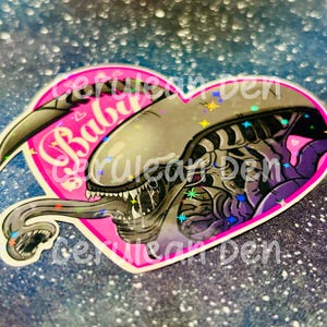 Alien Sticker || Waterproof and Holographic Vinyl - Etsy