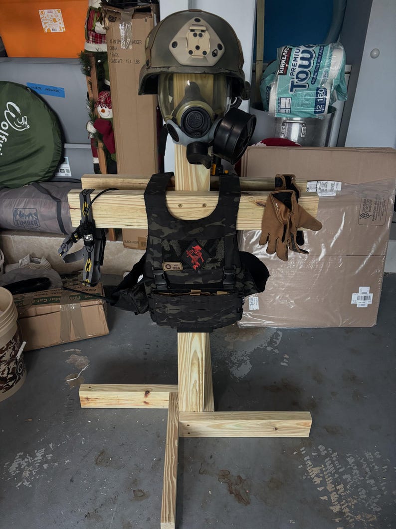 Custom First Responder / Military Gear Stand – Handcrafted & Heavy-duty ...