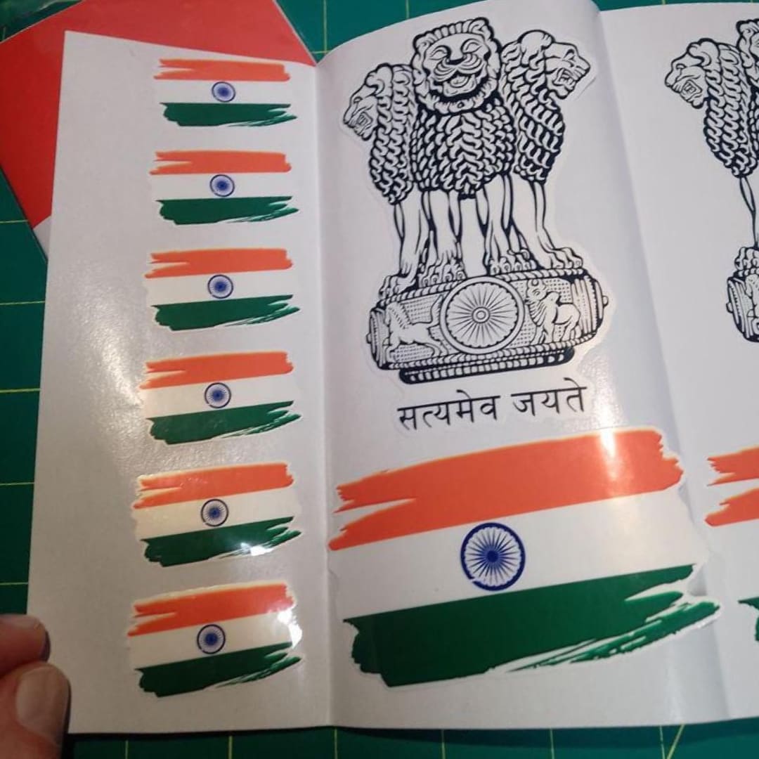 India Flag Sticker – Free Worldwide Shipping! - Etsy