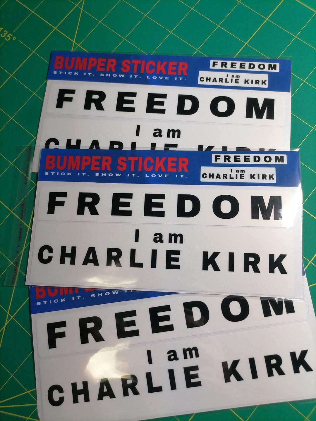 I Am CHARLIE KIRK & FREEDOM – 2 Sticker Set - Etsy