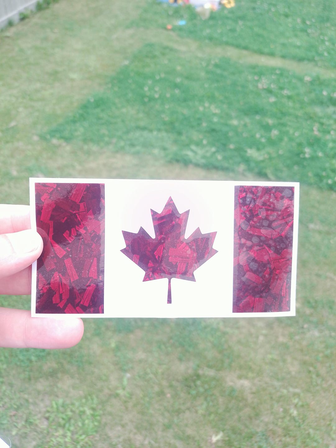 Canada Flag Vinyl Decal – Forged Carbon Fiber – 5.5” Weatherproof ...