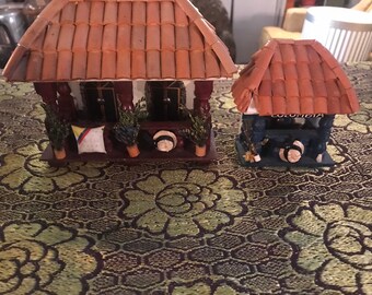 Folk art house | Etsy