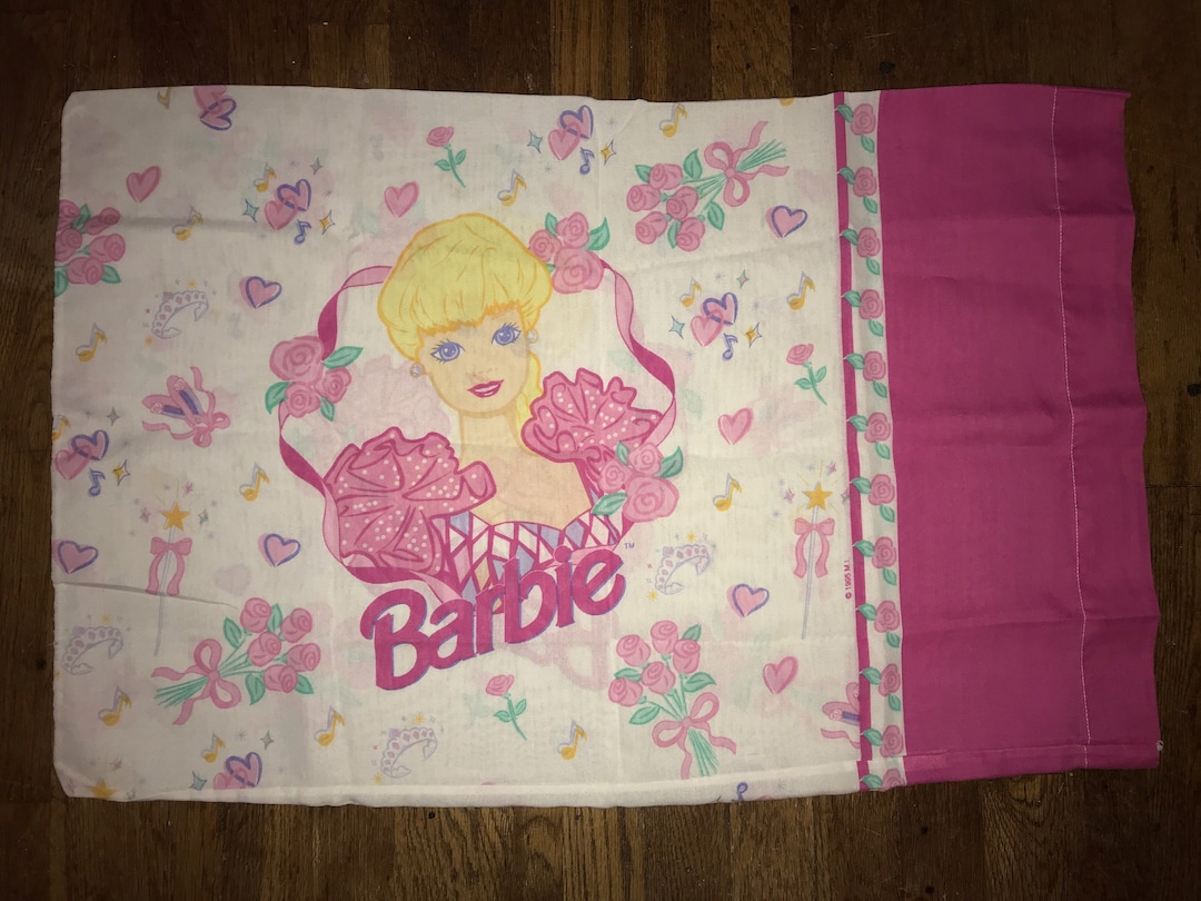 Vintage Barbie Pillowcase. Barbie Cute Barbie Bedding. 1995 Vintage ...