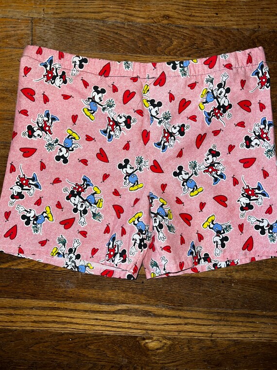 Vintage 1970’s Mickey and Minnie Mouse Shorts. Red Mi… - Gem