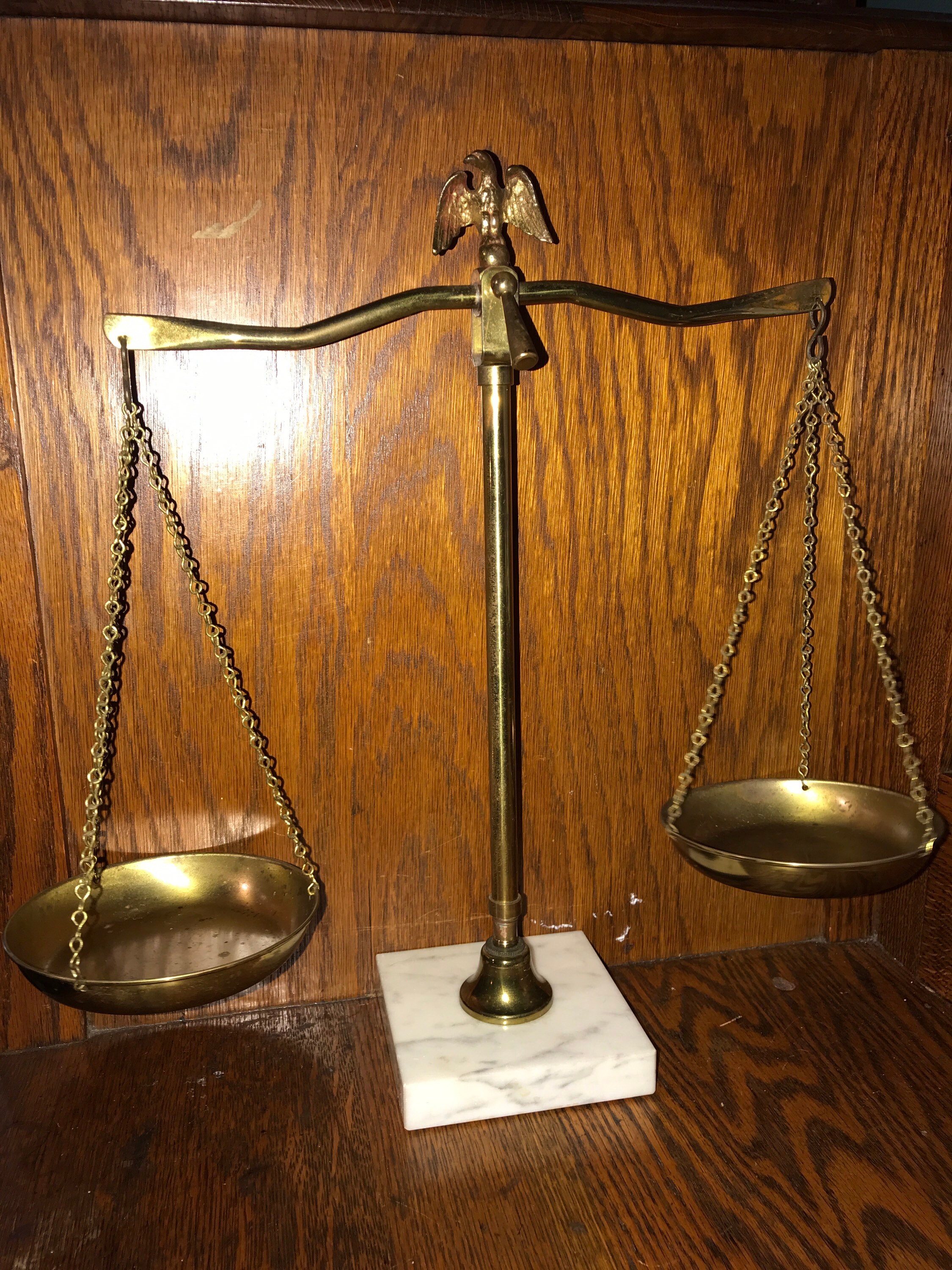 Vintage Scales of Justice. Brass and Marble Scales of Justice ...