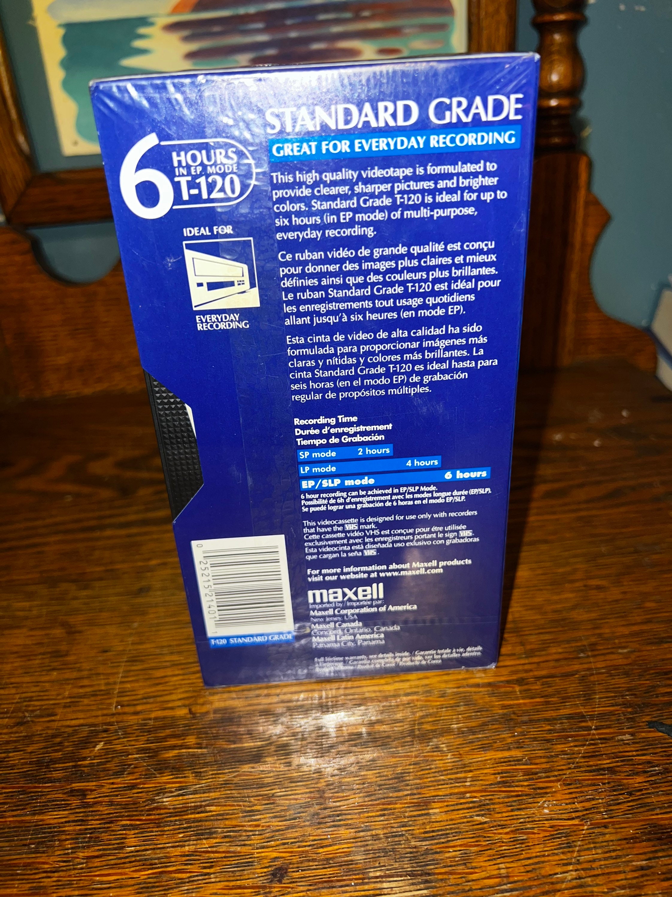 Vintage NIP Maxell VHS Tape. New Vintage Blank Recording Tape. Maxell ...