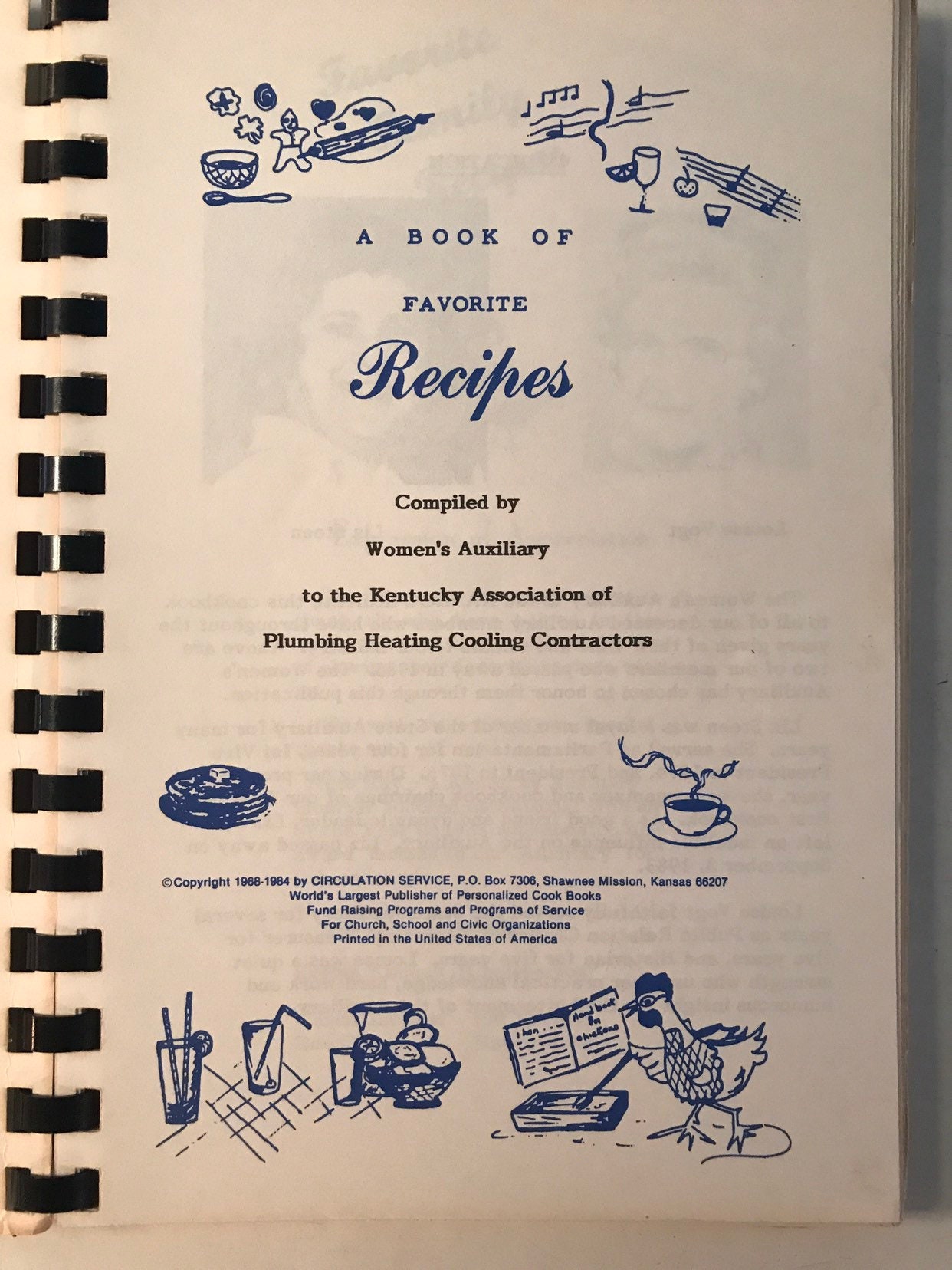 Vintage Cookbook. Kentucky Cookbook. Vintage Kentucky's Winning Recipes ...