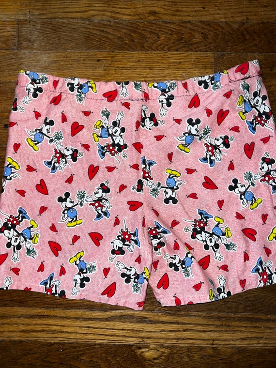 Vintage 1970’s Mickey and Minnie Mouse Shorts. Red Mi… - Gem