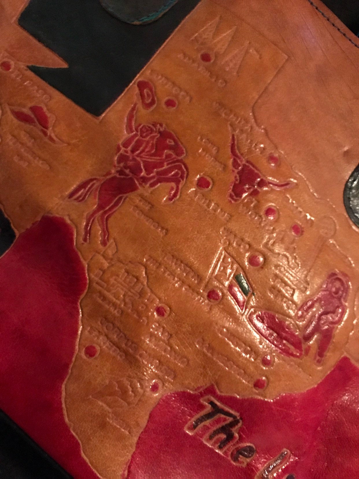 Vintage Texas Purse. Texas Leather Purse. Texas Souvenir Purse. The ...