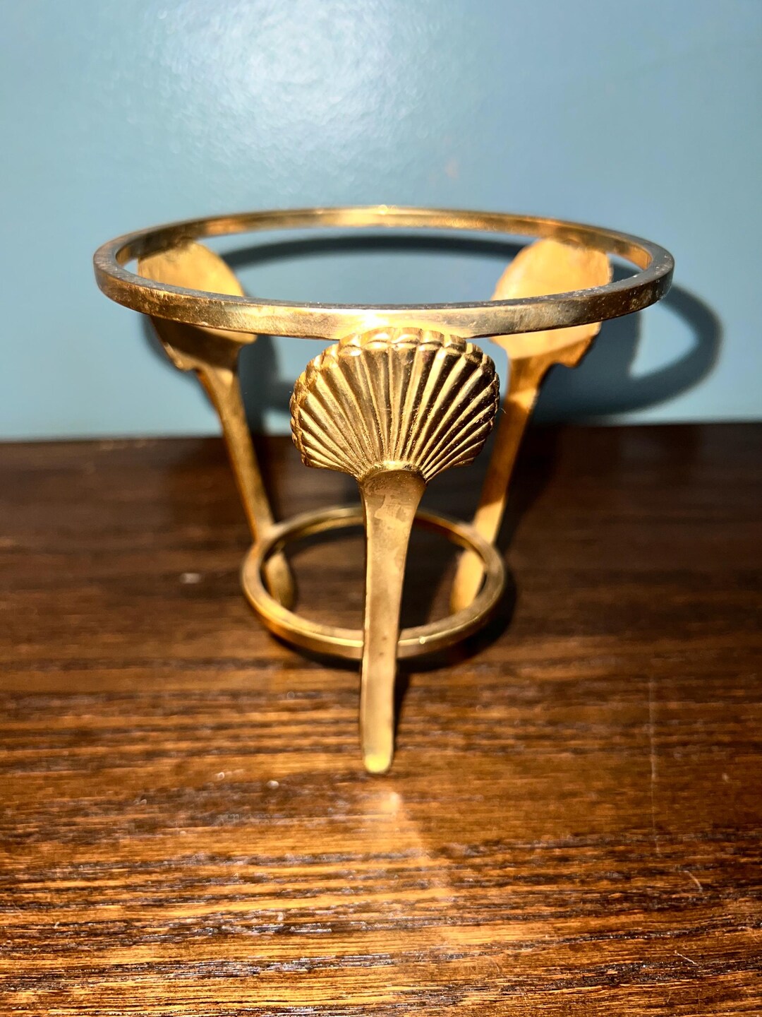 Vintage Large Brass Ball Holder - Etsy