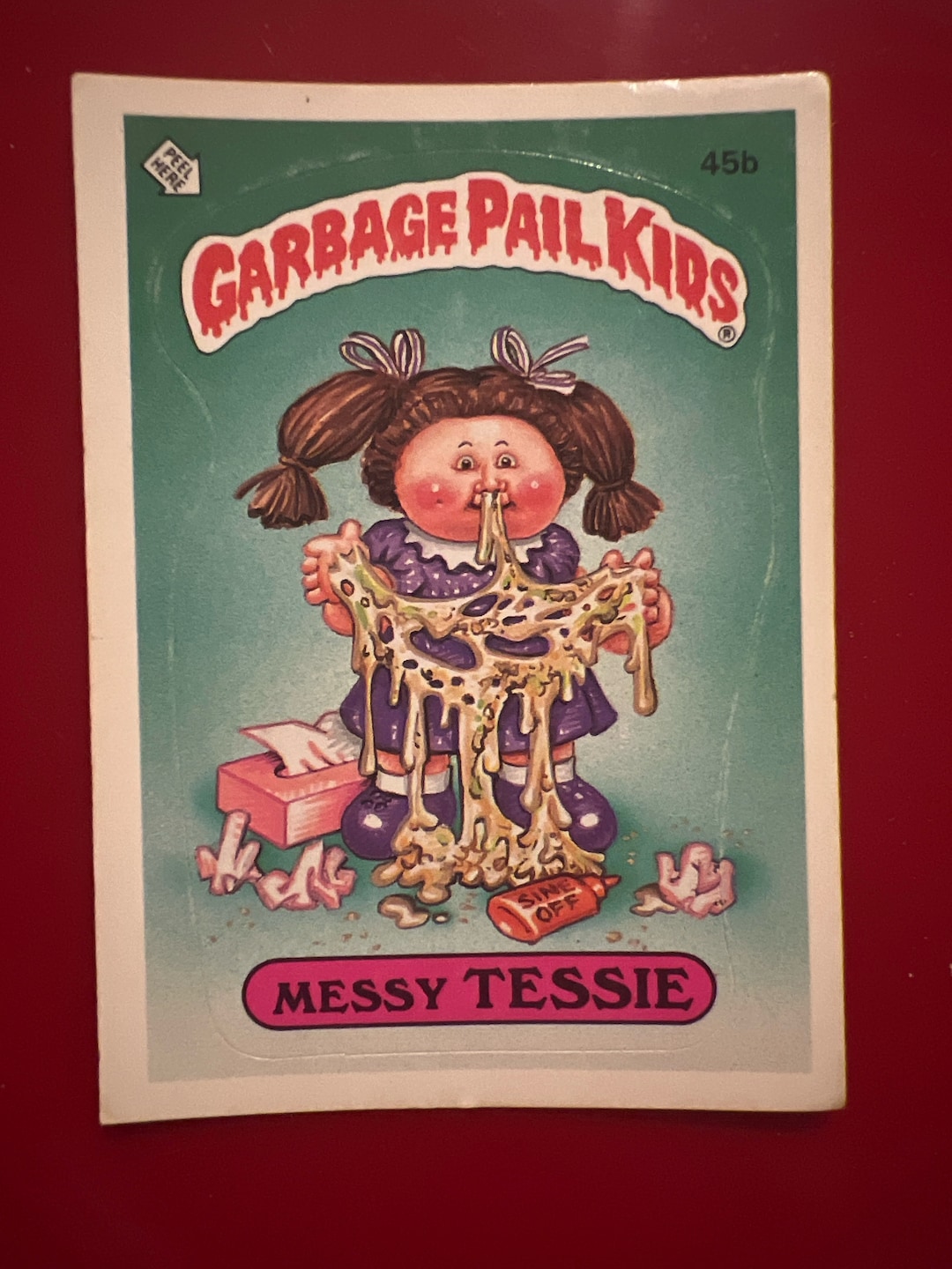 Vintage Garbage Pail Kids Cards. 1985 Garbage Pail Kids. Messy Tessie ...