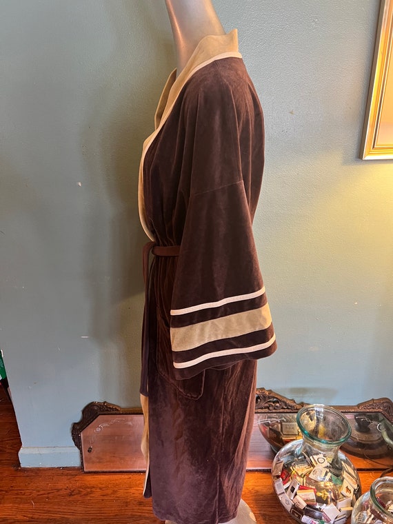 Vintage Brown Christian Dior Monsieur Velour Robe, On… - Gem