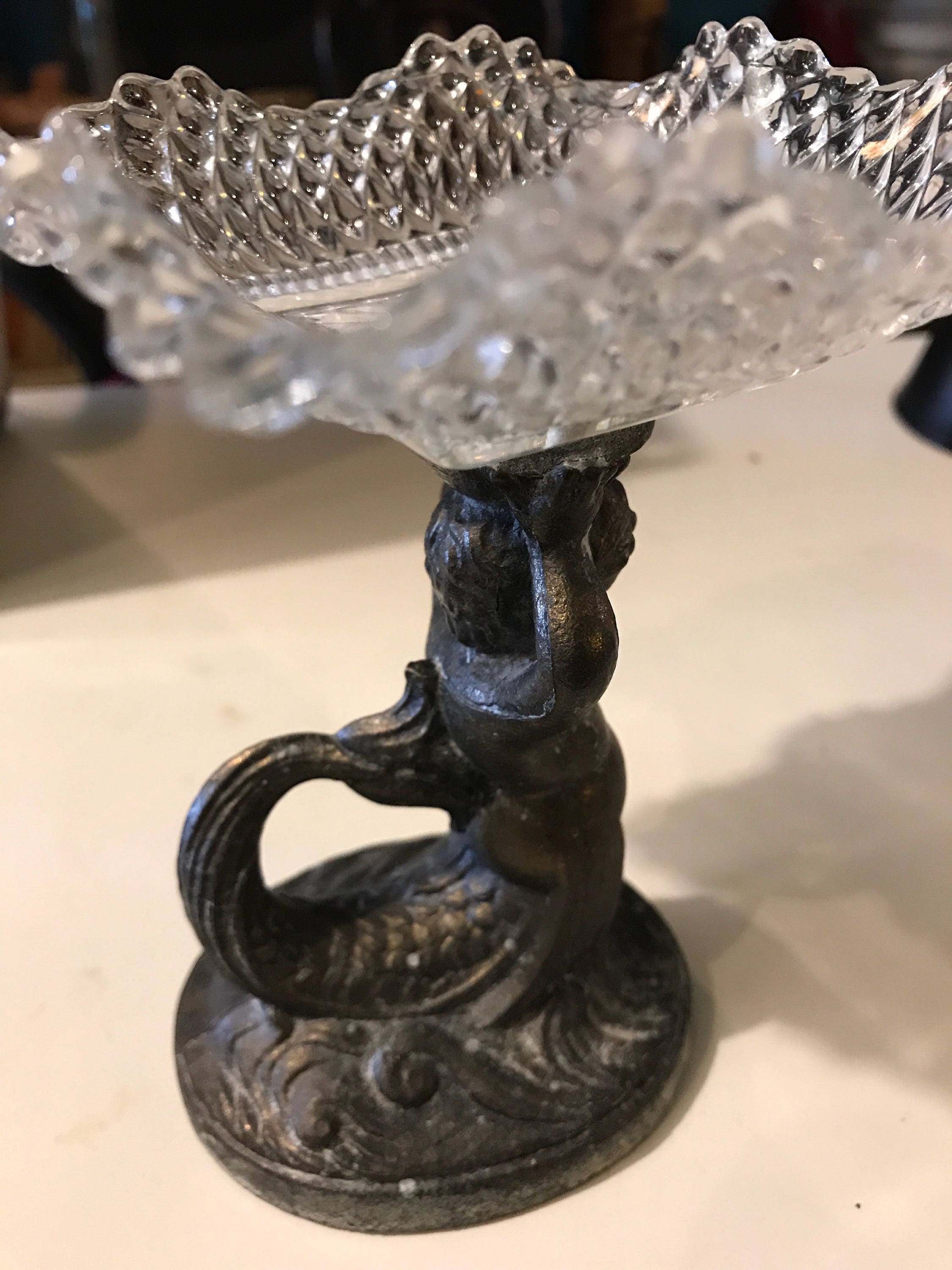 Vintage Cherub Mermaid Dish. Mermaid Dish. Cherub Mermaid Soap Dish