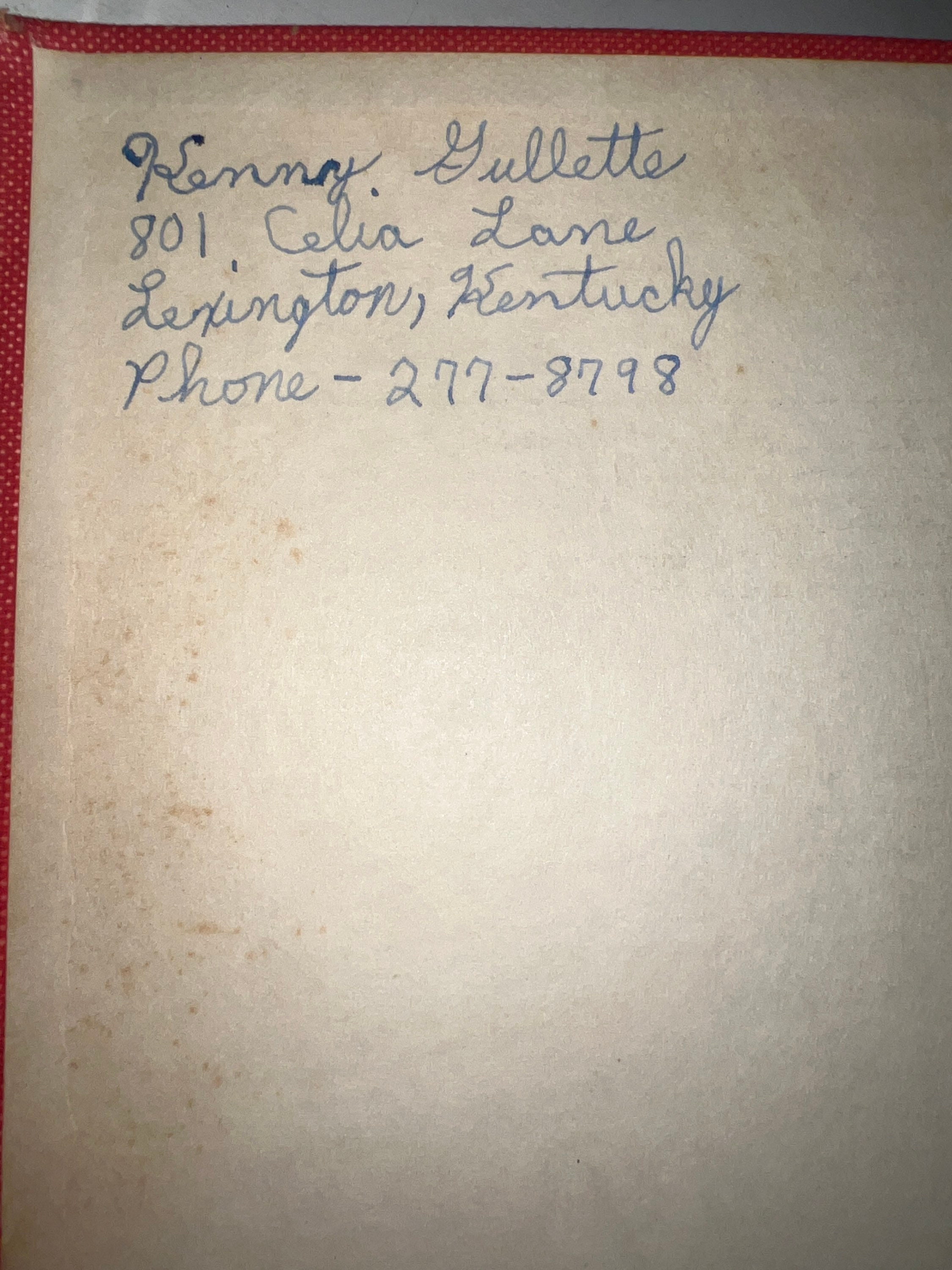 Vintage 1962 High School Dictionary Red Dictionary High School 