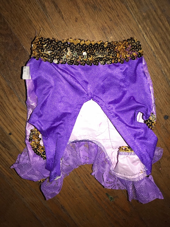 Vintage 1960’s Sequin Purple and Gold Tap Costume. Ad… - Gem