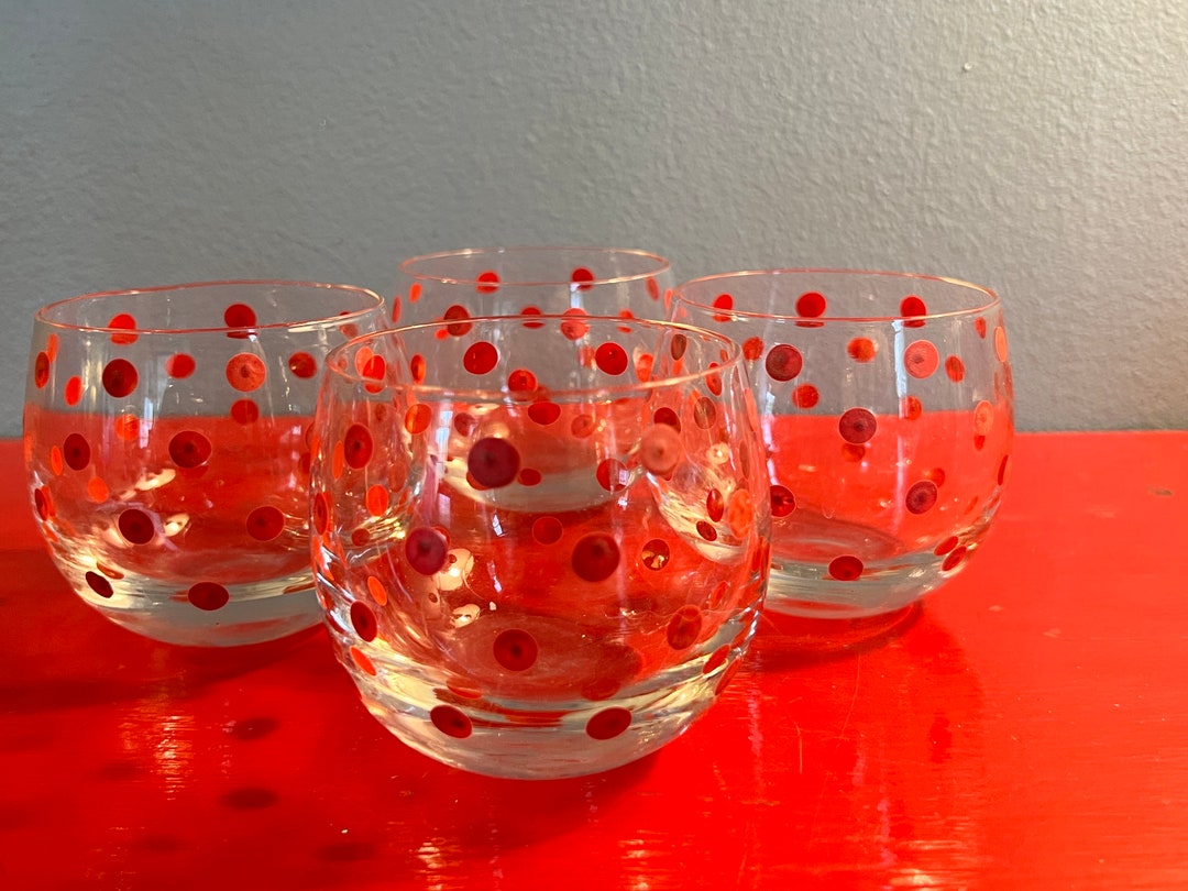 Vintage Roly Poly Low Ball Glasses Set of Four, MCM Barware - Etsy