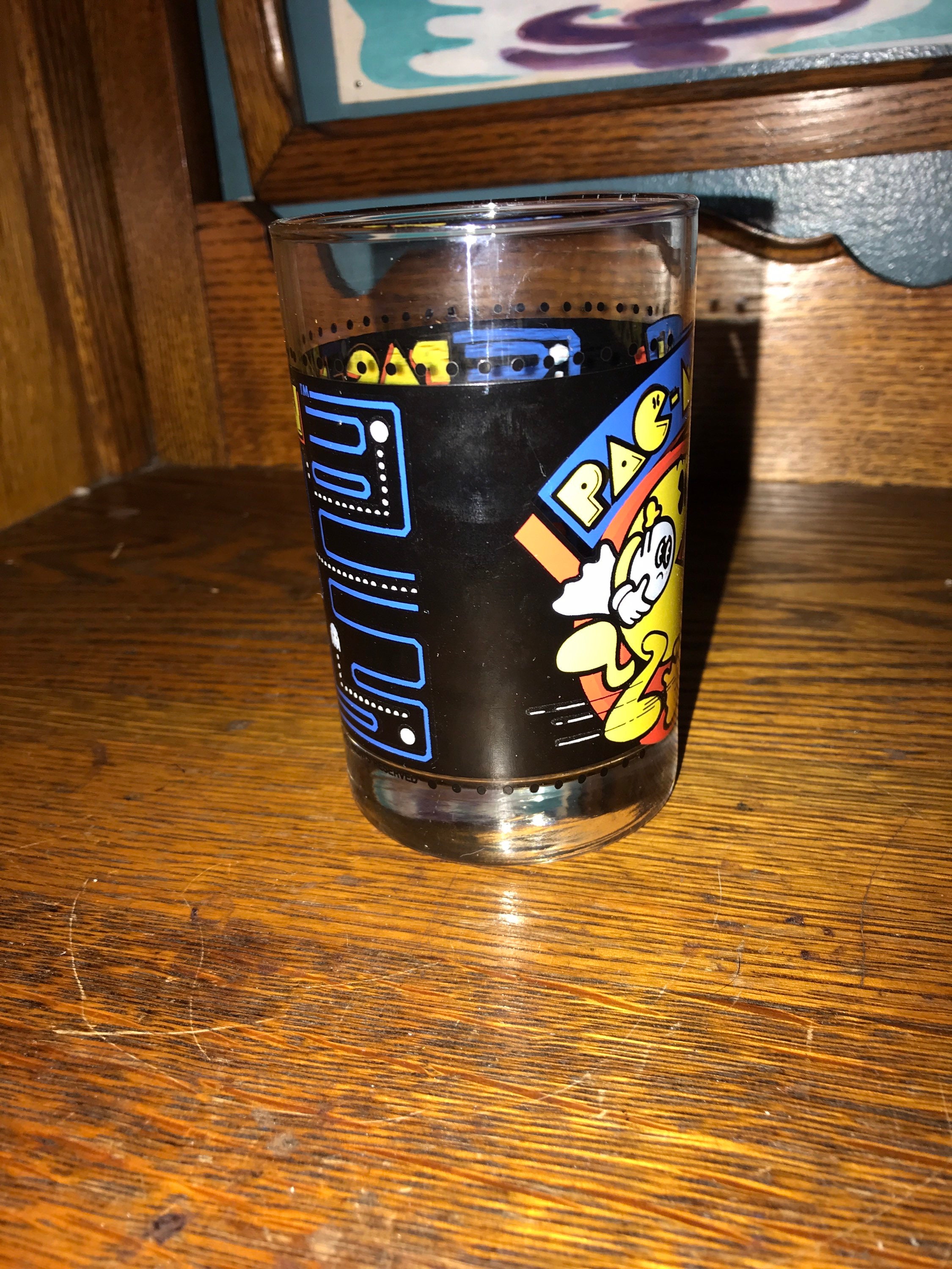 Vintage Pac-Man Glass. Arby’s Pac-Man Glass. 1980 Pac-Man Collectible ...
