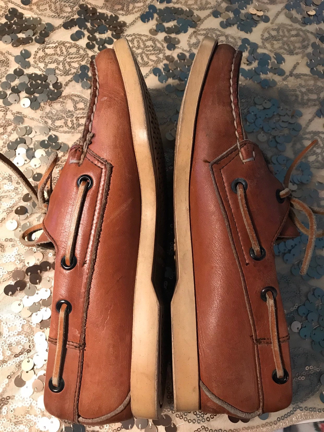 Vintage Docksiders Shoes. Sebago Docksiders Boat Shoes. Sebago Brown ...