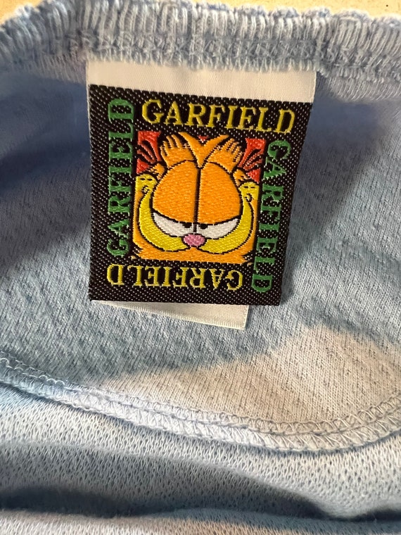 Vintage Women’s Garfield Long John Shirt. Blue Garfie… - Gem