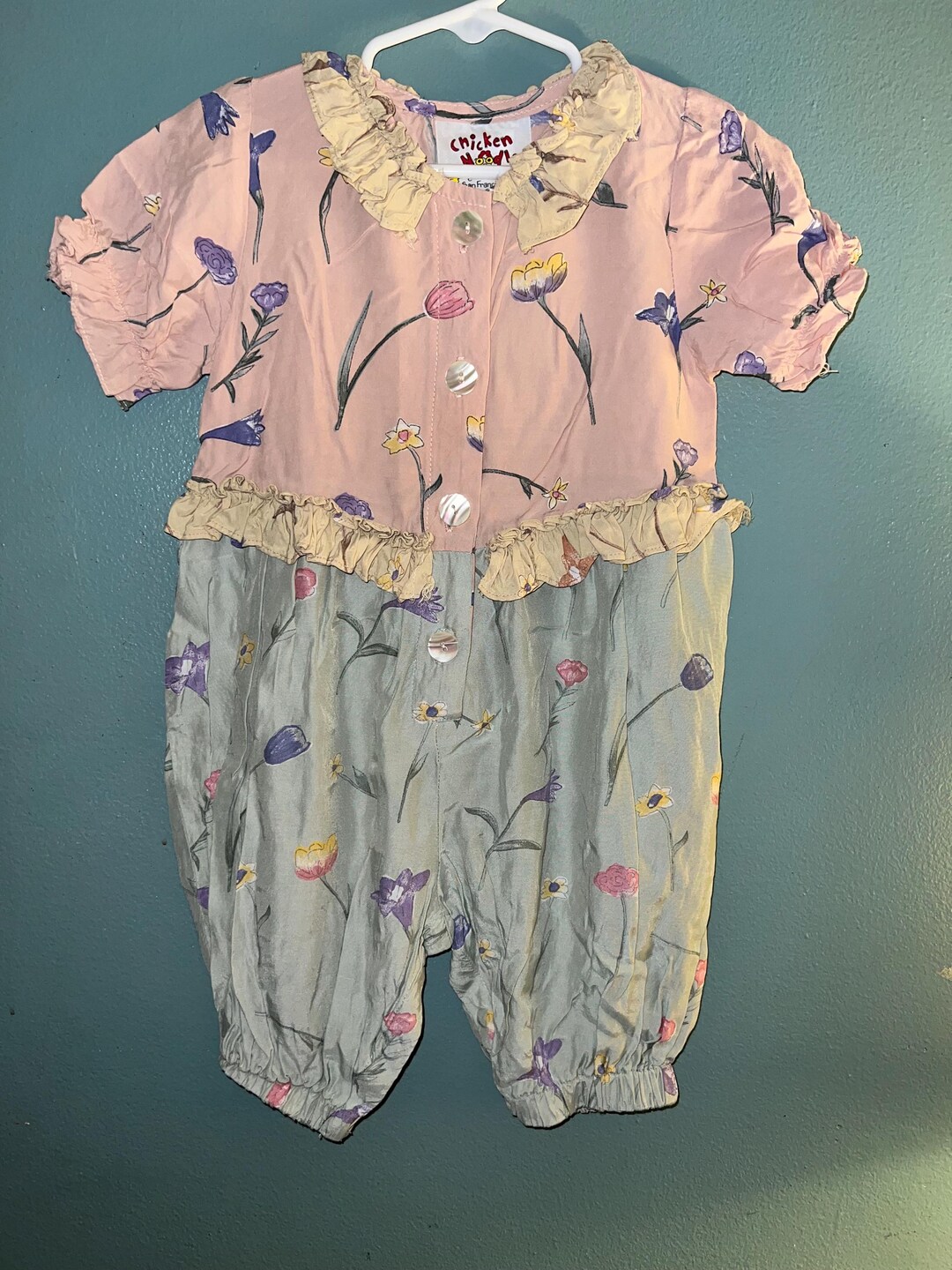 Vintage 1990’s Baby Girl Floral Outfit, Size 18 Months - Etsy