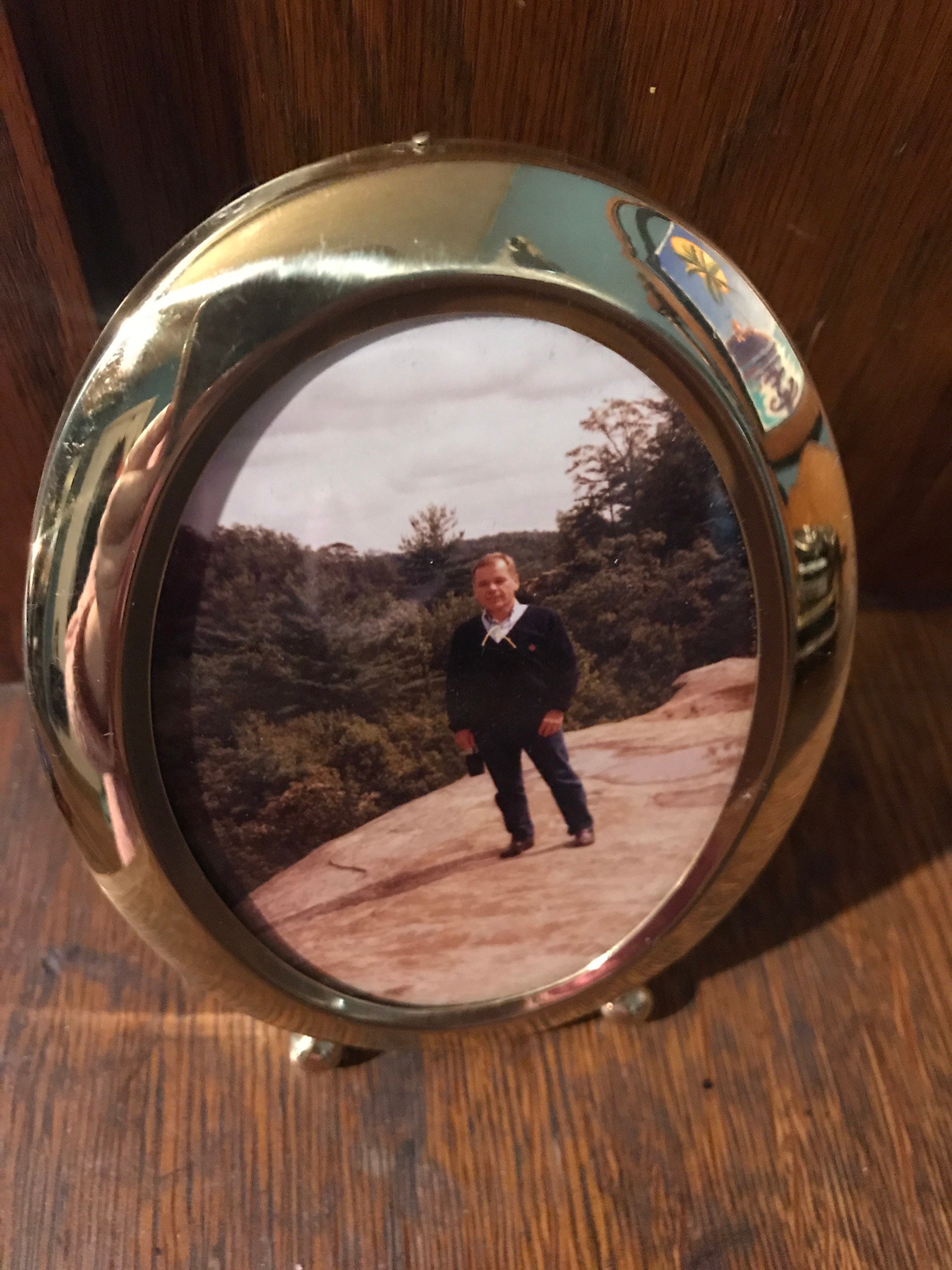 Vintage Brass Frame. Vintage Oval Brass Frame. Brass Picture Frame ...