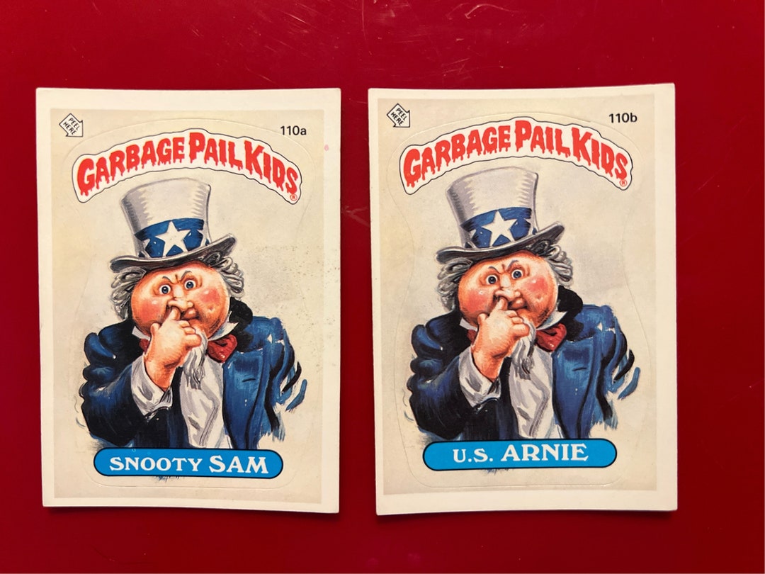 Vintage Garbage Pail Kids Cards Set of Two. 1986 Garbage Pail Kids. 110 ...