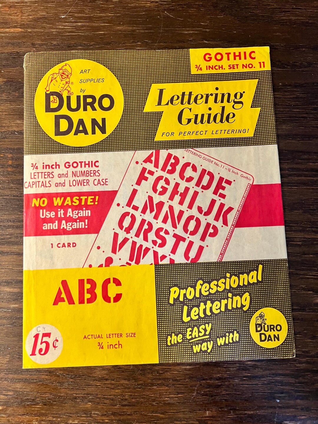 Vintage 1950’s Alphabet Stencils, Duro Dan Gothic Letters - Etsy