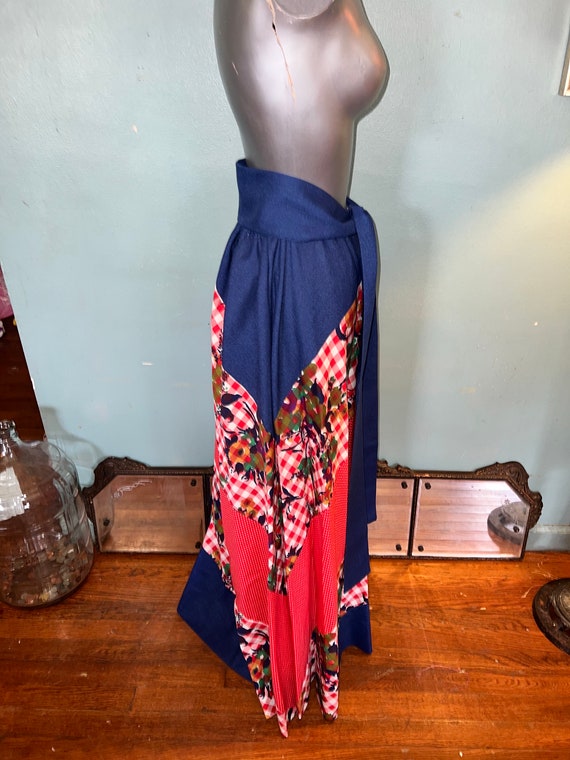 Vintage 70’s Chessa Davis Maxi Skirt. Patchwork, Quil… - Gem